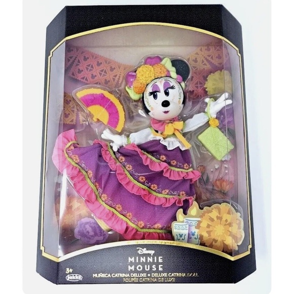 Disney | Other | Disney Minnie Mouse Deluxe Catrina Doll Le Day Of Dead ...